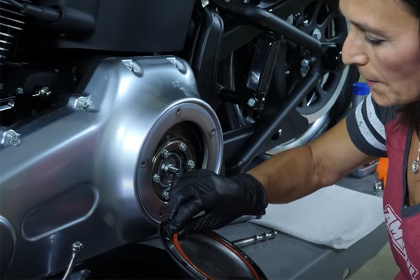 How To: Harley-Davidson® Primary Oil Change - AMSOIL Blog - Canada